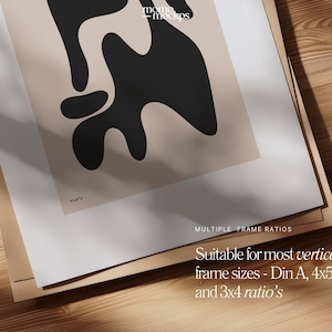 DIN A Poster Mockup | Close-up PSD Digital Template for Artwork Display ...