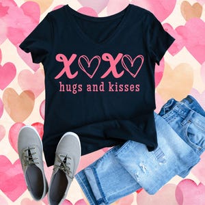 XOXO Hugs and Kisses PNG and SVG, Hugs and Kisses Gifts, Valentines Day ...