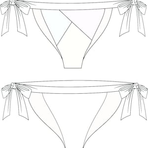 A Cute Triangle Bikini Bottoms PDF Pattern Sizes B-M - Etsy