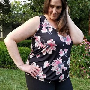 Greenstyle Tie Back Tank PDF Sewing Pattern XXS to 3XL - Etsy