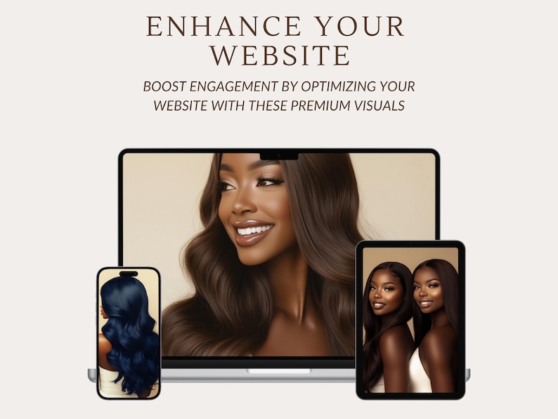 Melanin Stock Photos Hair Luxurious Beautiful Female Models Hair ...