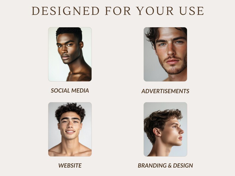 Male Portraits Stock Photo Men Skincare Photography Beauty Male ...