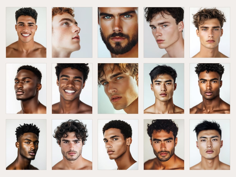 Male Portraits Stock Photo Men Skincare Photography Beauty Male ...