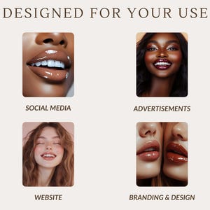 Lipgloss Stock Photos Lip Gloss Female Beauty Model Lip Swatch Product ...