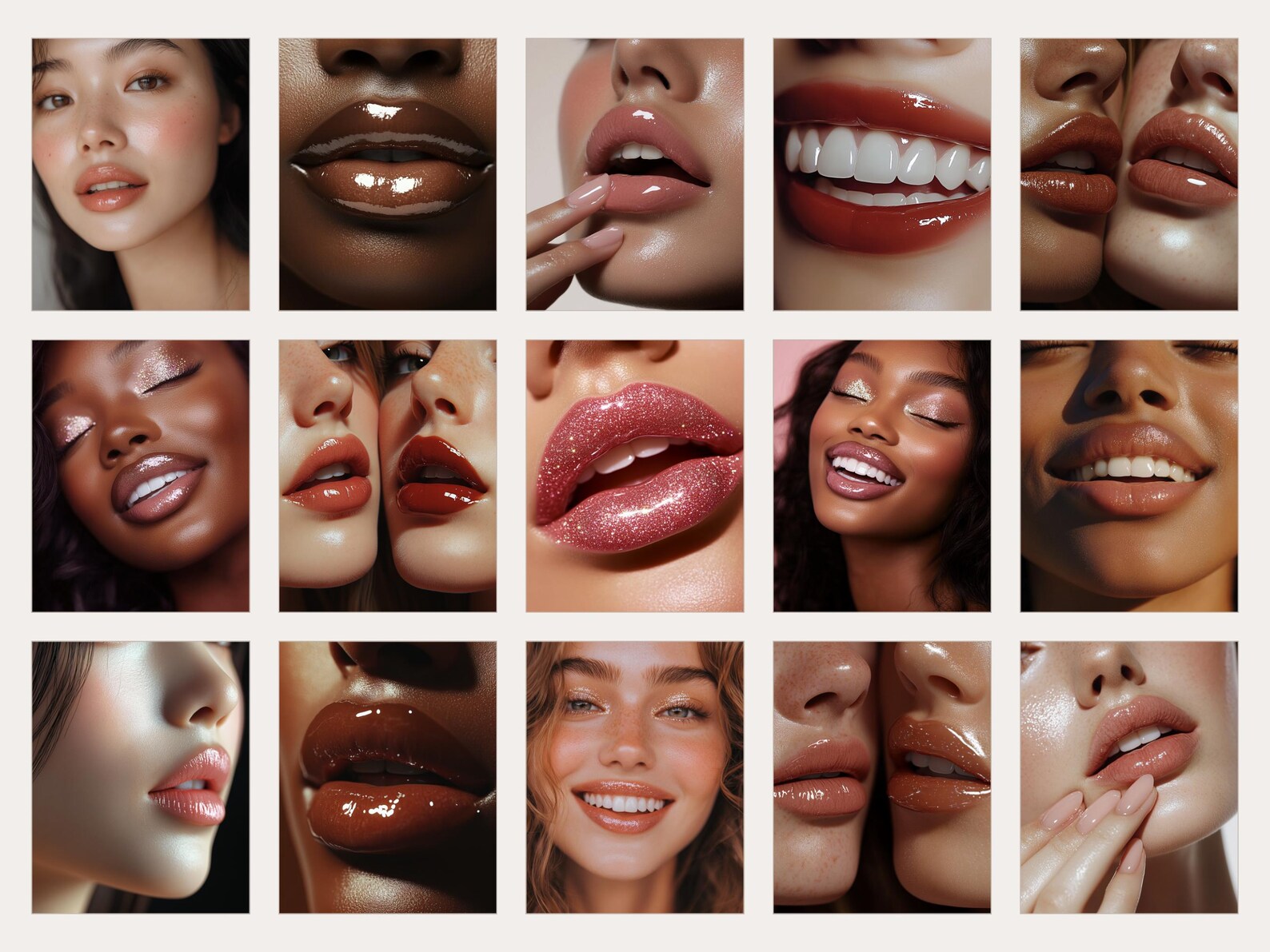 Lipgloss Stock Photos Lip Gloss Female Beauty Model Lip Swatch Product ...