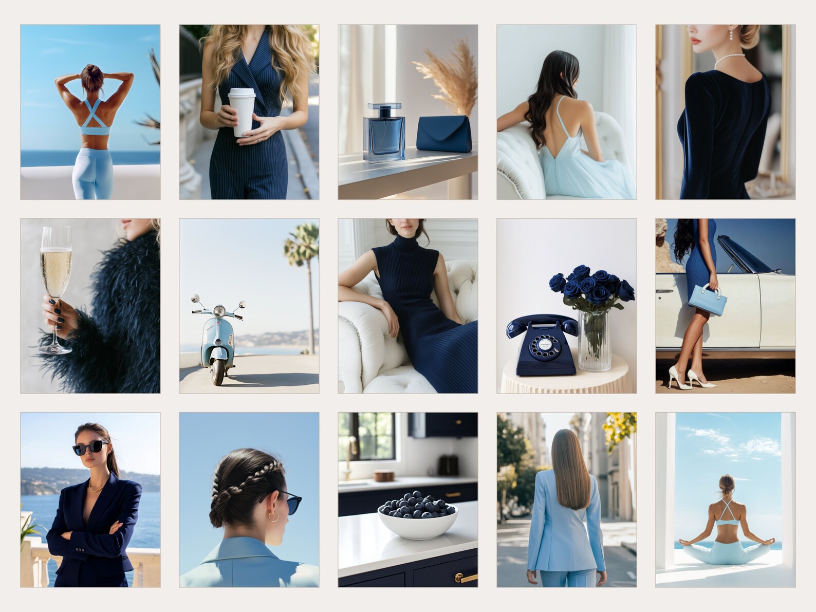 Aesthetics Blue Stock Photos Luxurious Lifestyle Light Blues Navy Woman ...