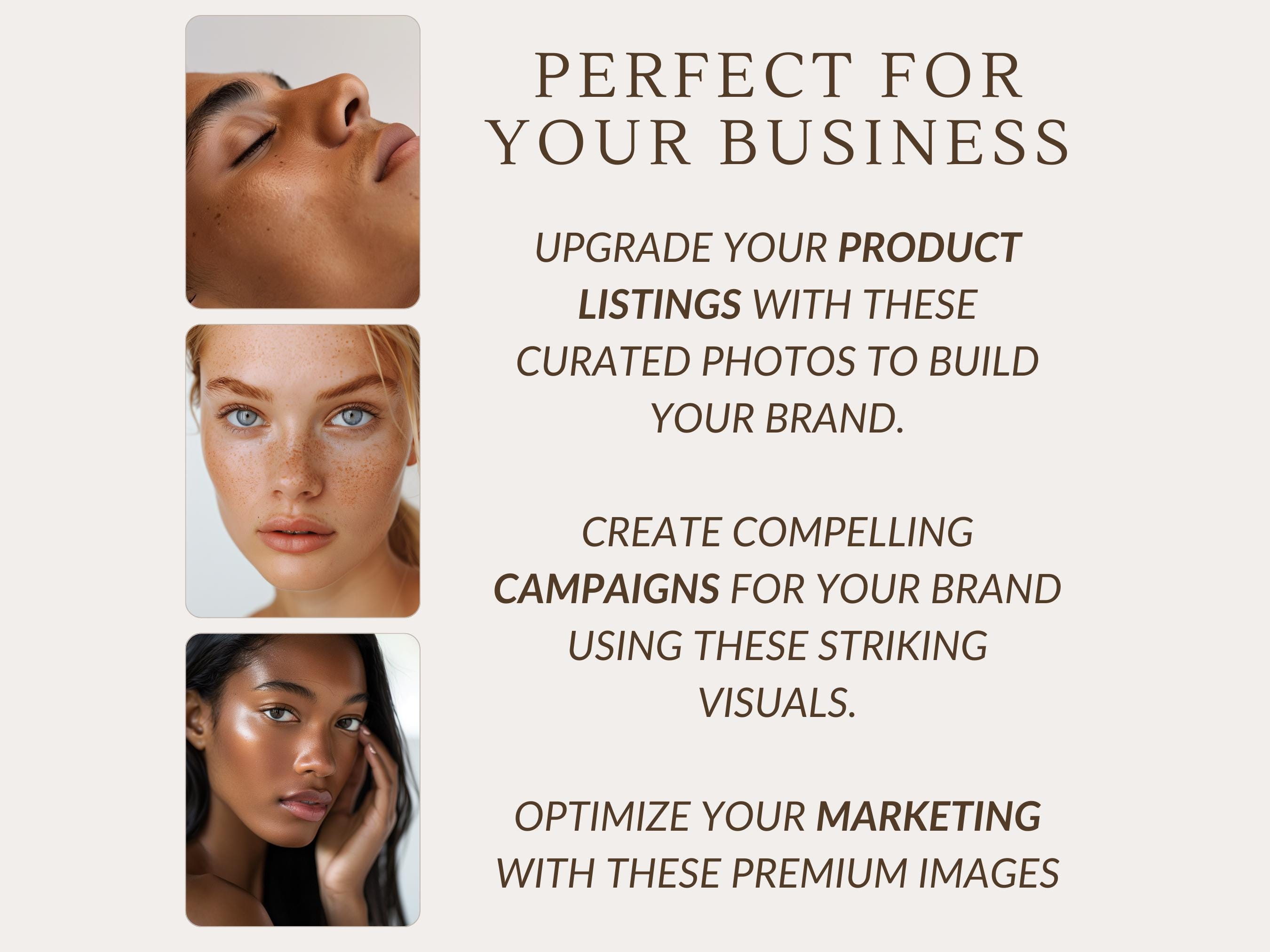 Esthetician Skincare Stock Photo Brunette Female Model Photo Men Stock ...