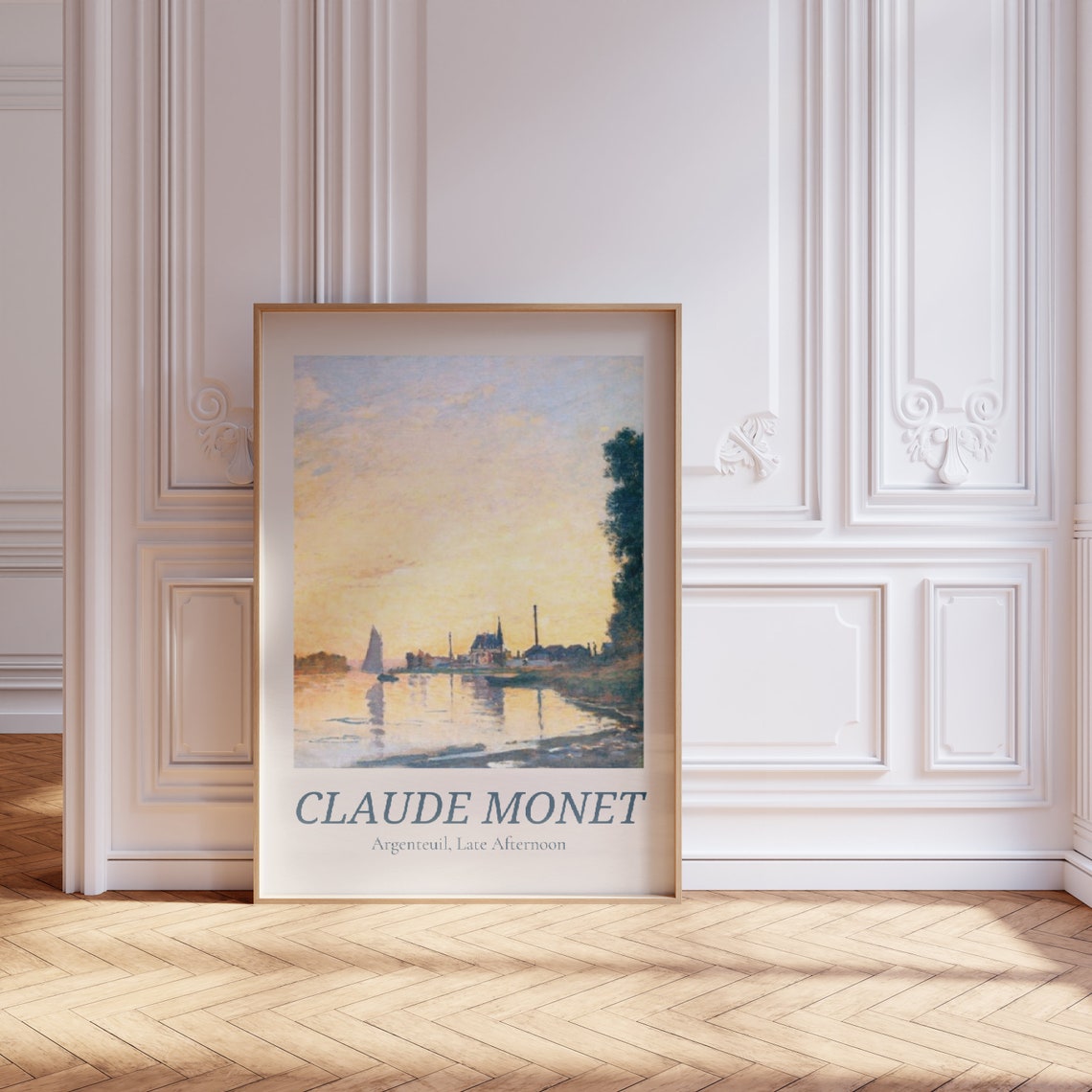 Monet Argenteuil Exhibition Poster Monet Artwork Claude Monet Museum ...
