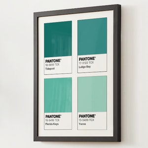 Teal Pantone Color Design Teal Pantone Color Pantone Art Color Palette ...