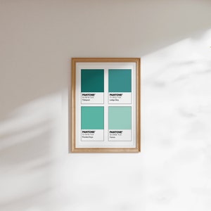 Teal Pantone Color Design Teal Pantone Color Pantone Art Color Palette ...