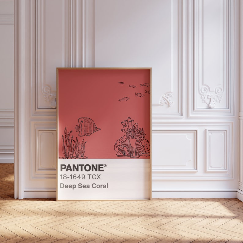 Deep Sea Coral Pantone Color Design Deep Sea Coral Pantone Color ...