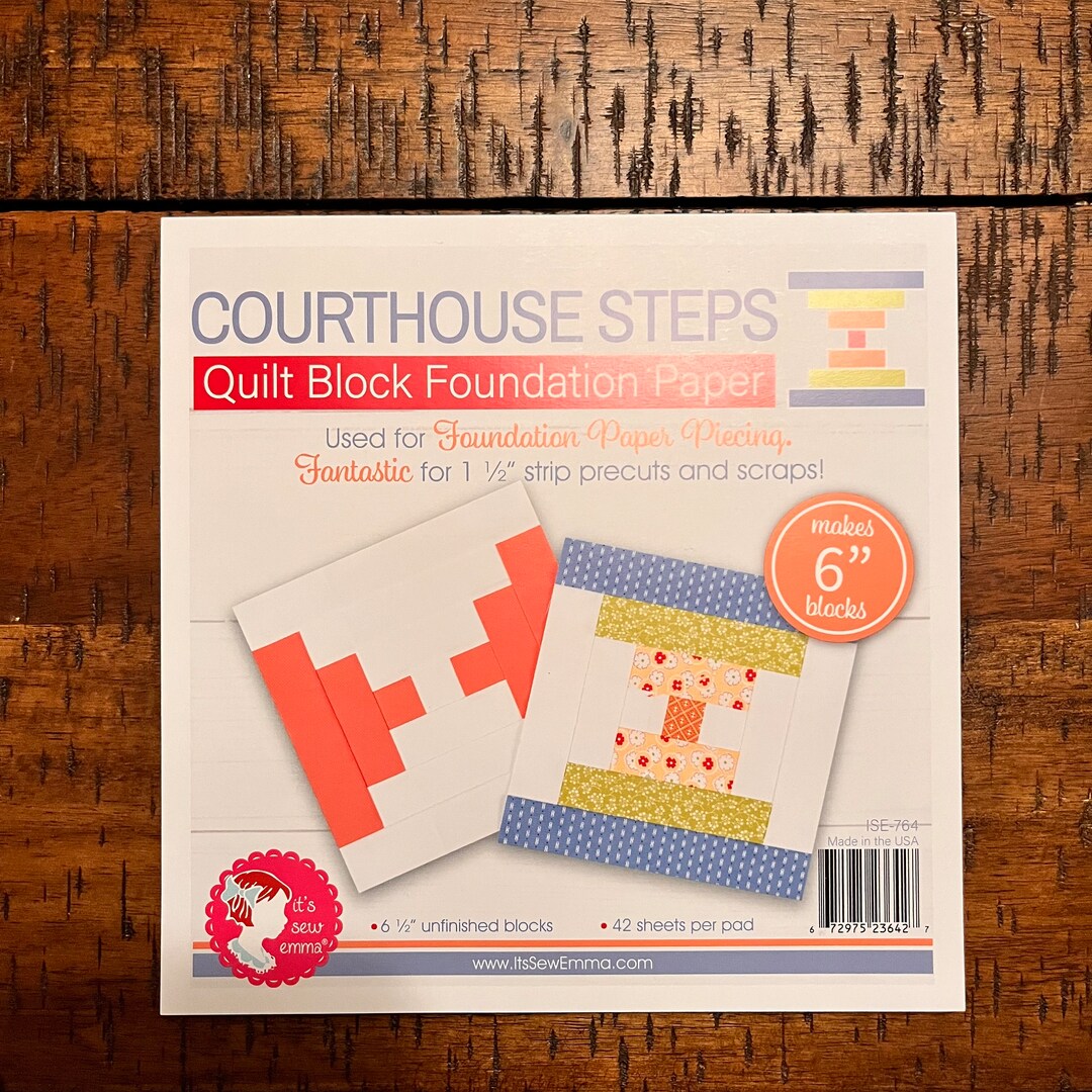 Courthouse Steps Quilt Block Foundation Paper - Etsy