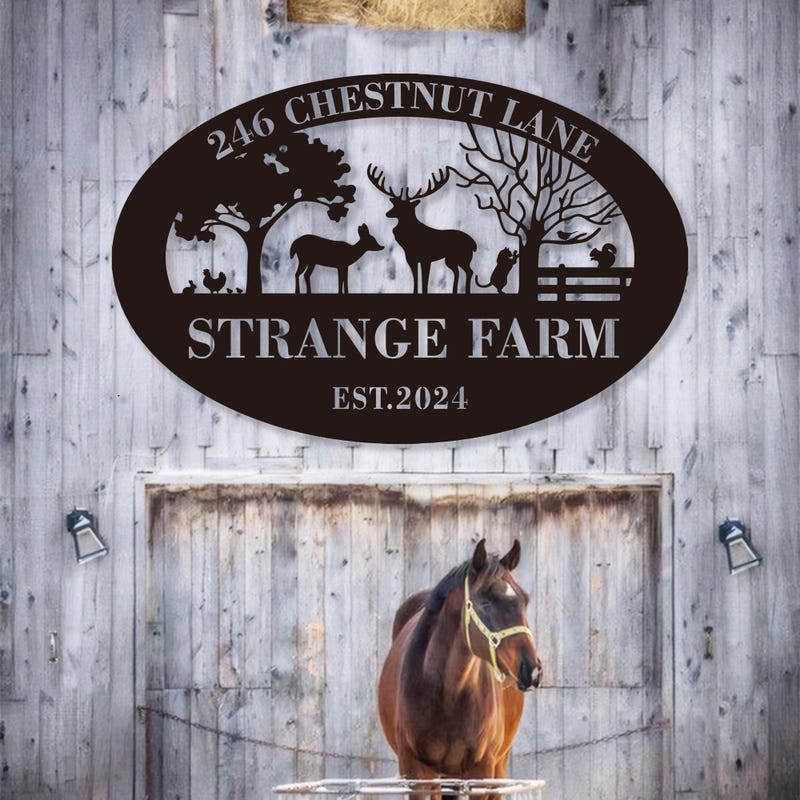 Custom Farm Sign - Etsy