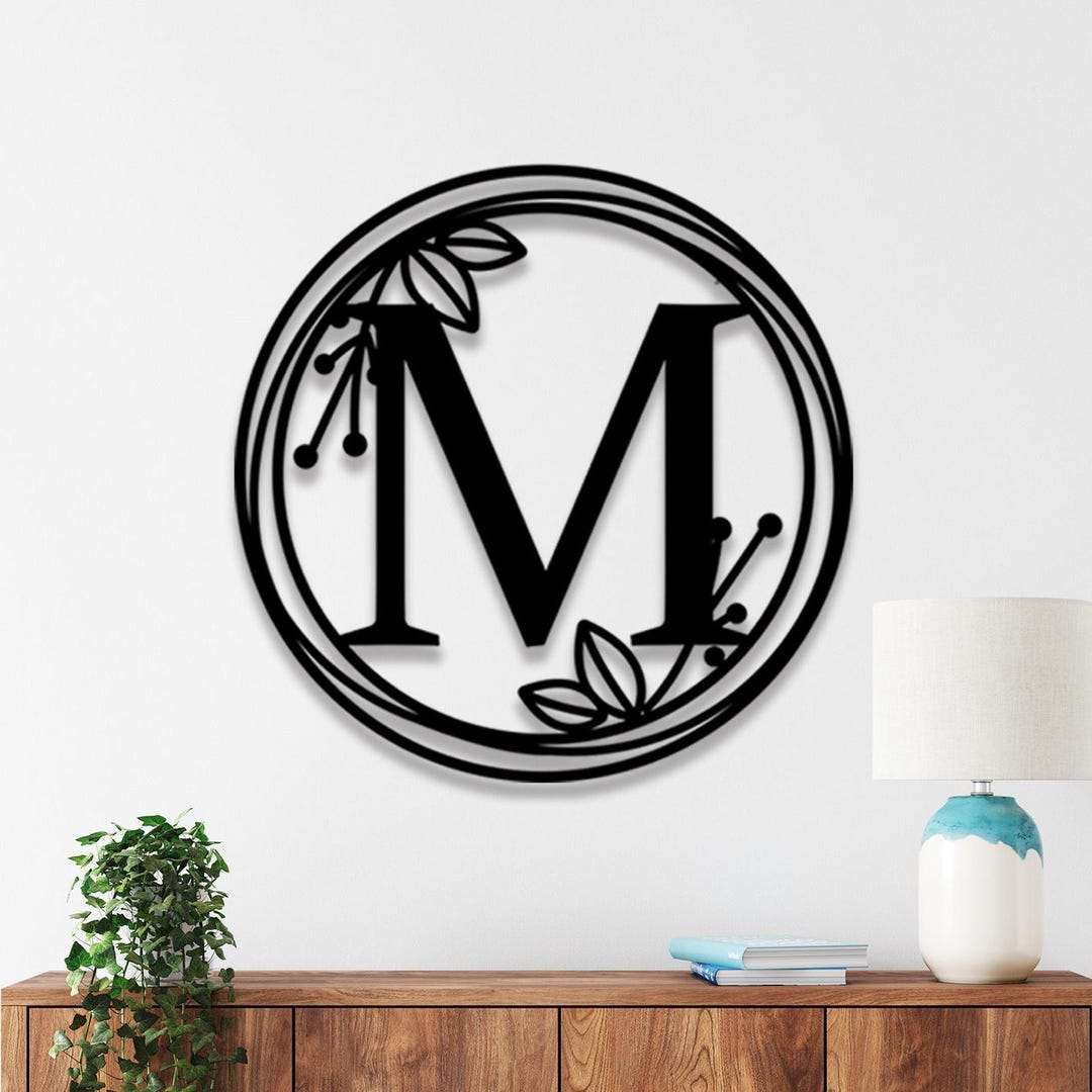 Custom Last Name Metal Logo, Gallery Wall Decor, Surname Metal Logo ...