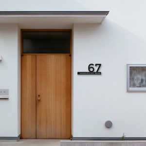 Modern House Number Sign, Casa Metal Sign,custom Nameplate,housewarming ...