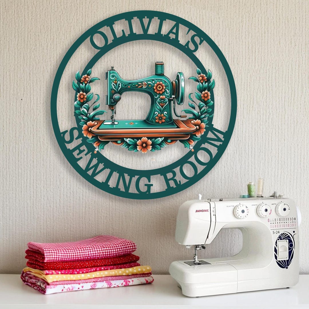 Personalize Sewing Room Decor, Sewing Room Metal Sign, Cutsom Metal ...