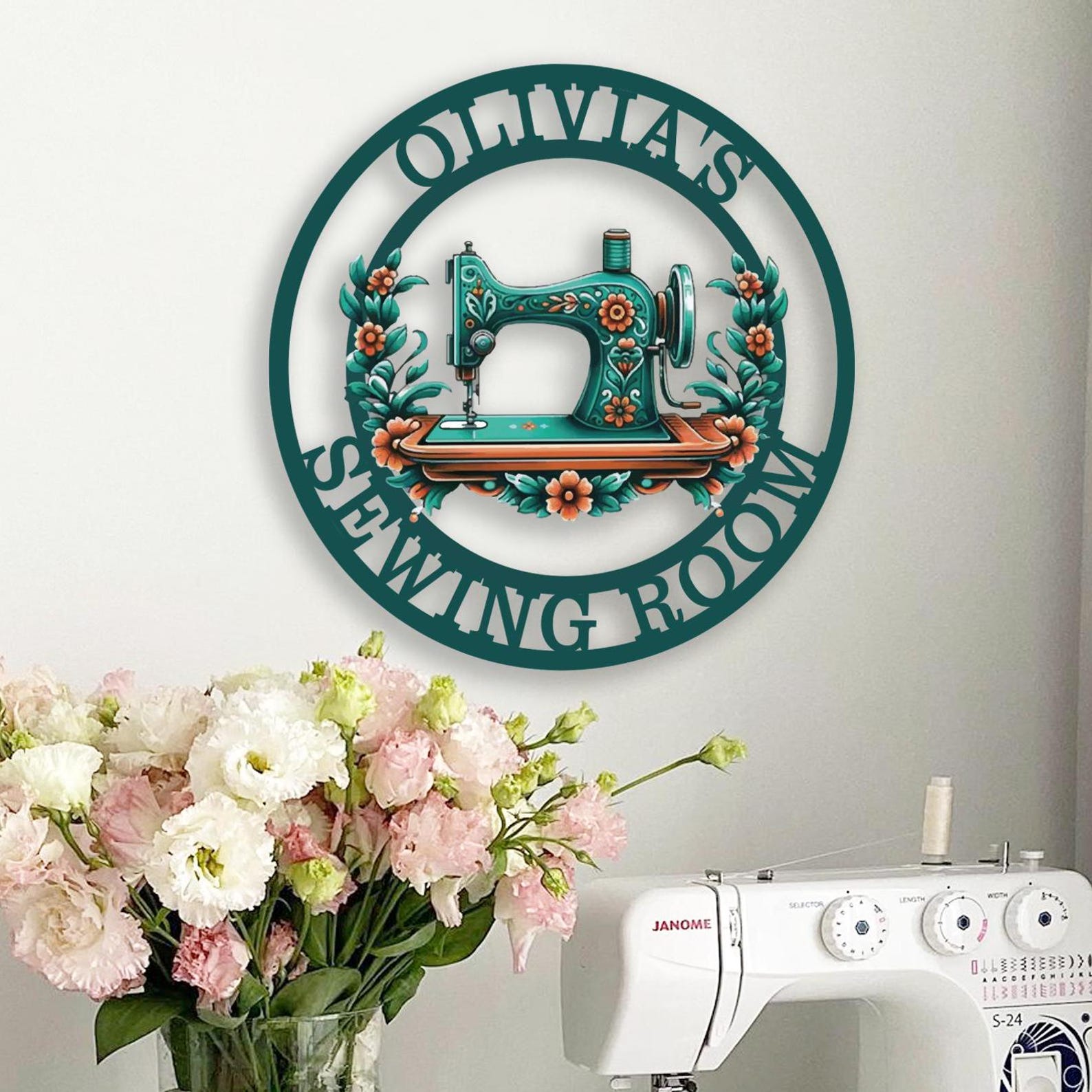 Personalize Sewing Room Decor, Sewing Room Metal Sign, Cutsom Metal ...