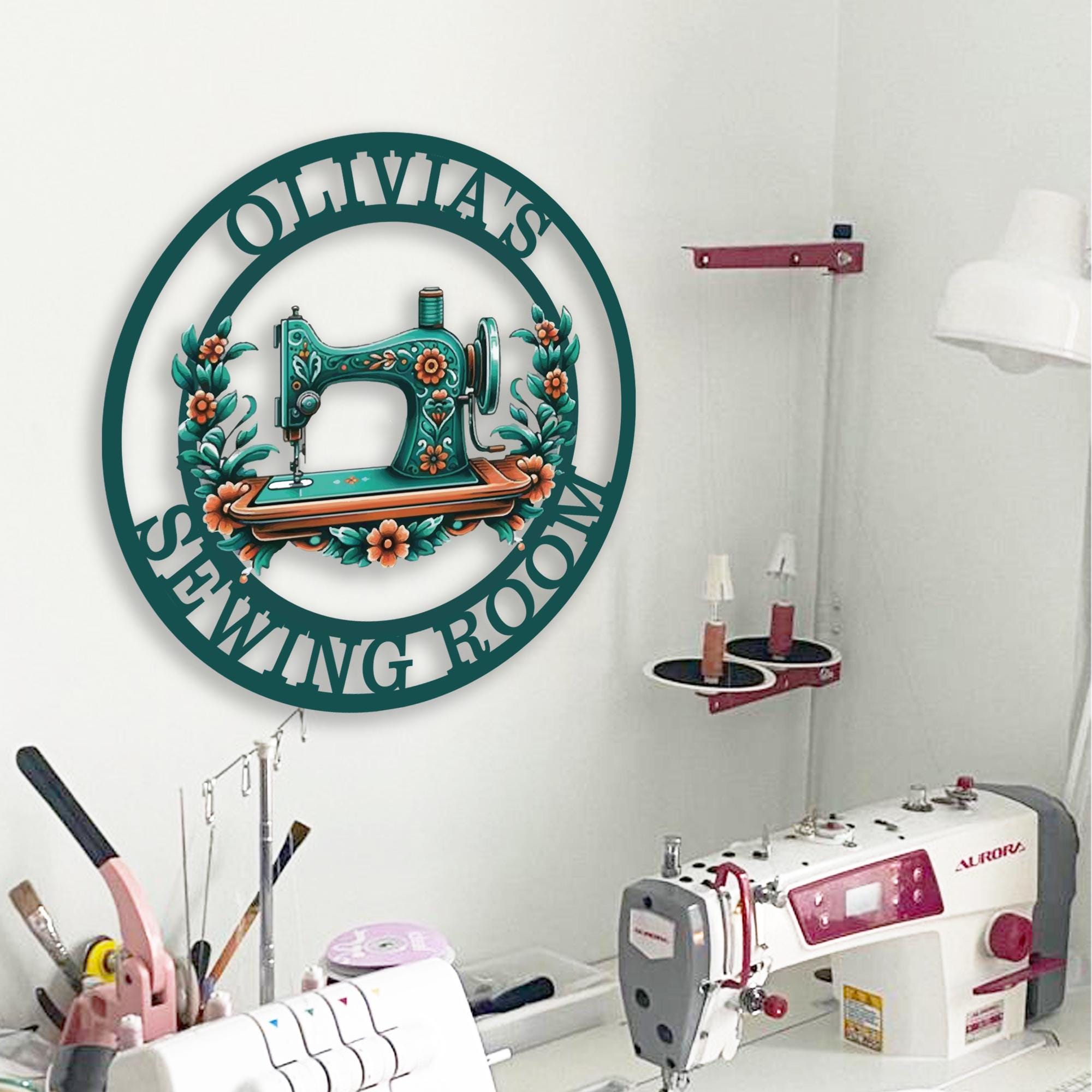 Personalize Sewing Room Decor, Sewing Room Metal Sign, Cutsom Metal ...
