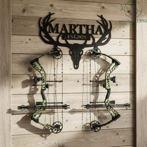 Custom Name Bow Rack Metal - Etsy UK