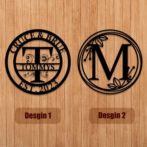 Custom Last Name Metal Logo, Gallery Wall Decor, Surname Metal Logo ...