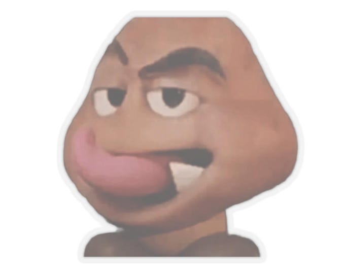 Freaky Goòmba Sticker - Etsy