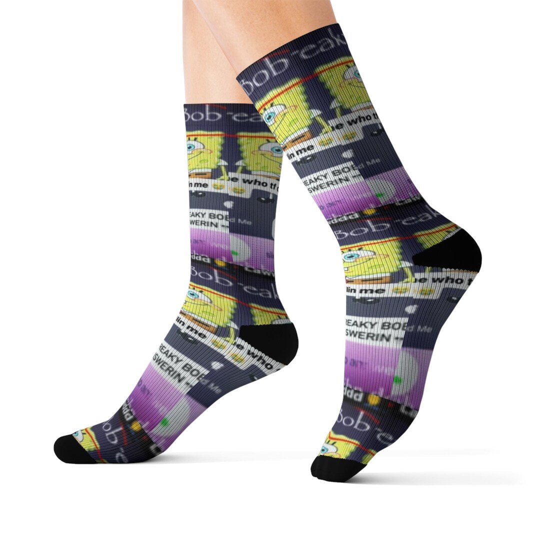 Freakybob Meme Socks - Etsy