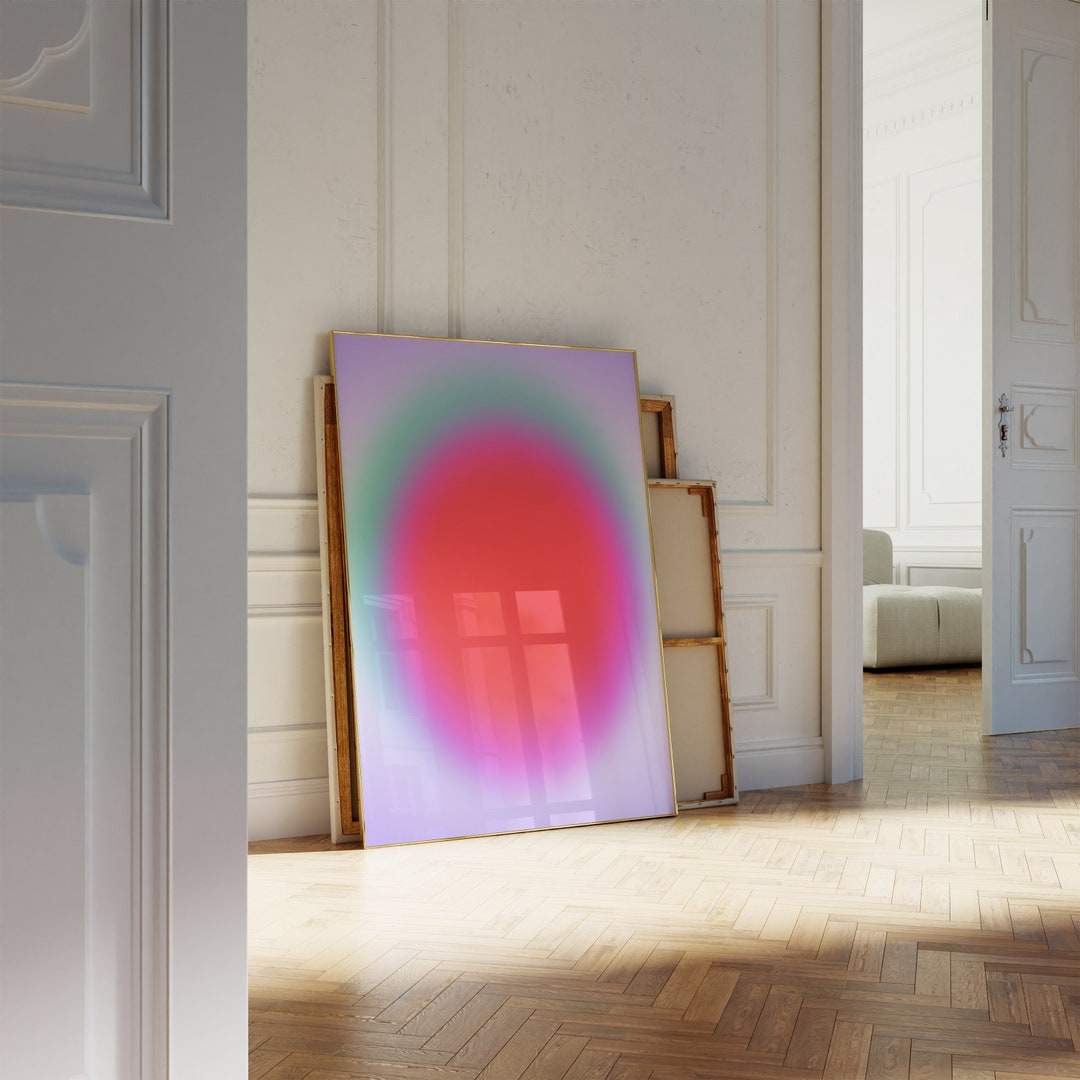Aura Poster Colorful Aura Wall Art Modern Aura Prints Gradient Aura ...