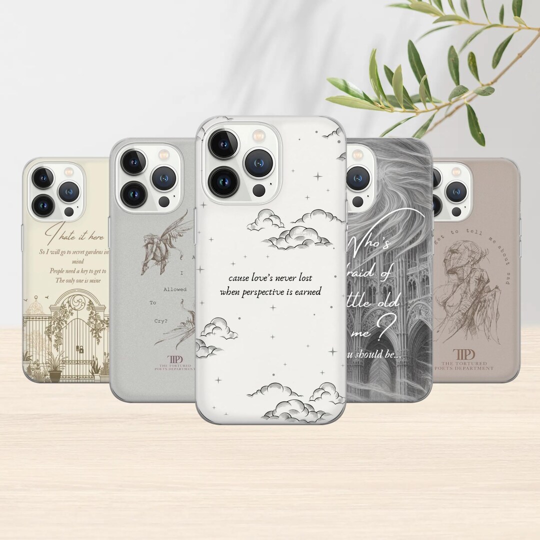 Taylor Swift Phone Case TTPD Album Cover for iPhone 16 Pro, iPhone 15 ...