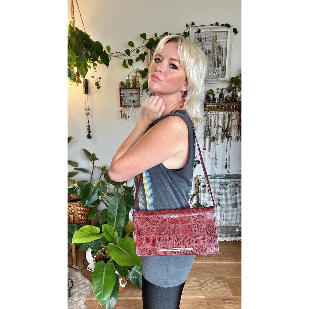 Leather Clutch 80s Vintage Purses 1980s Handbags - Etsy