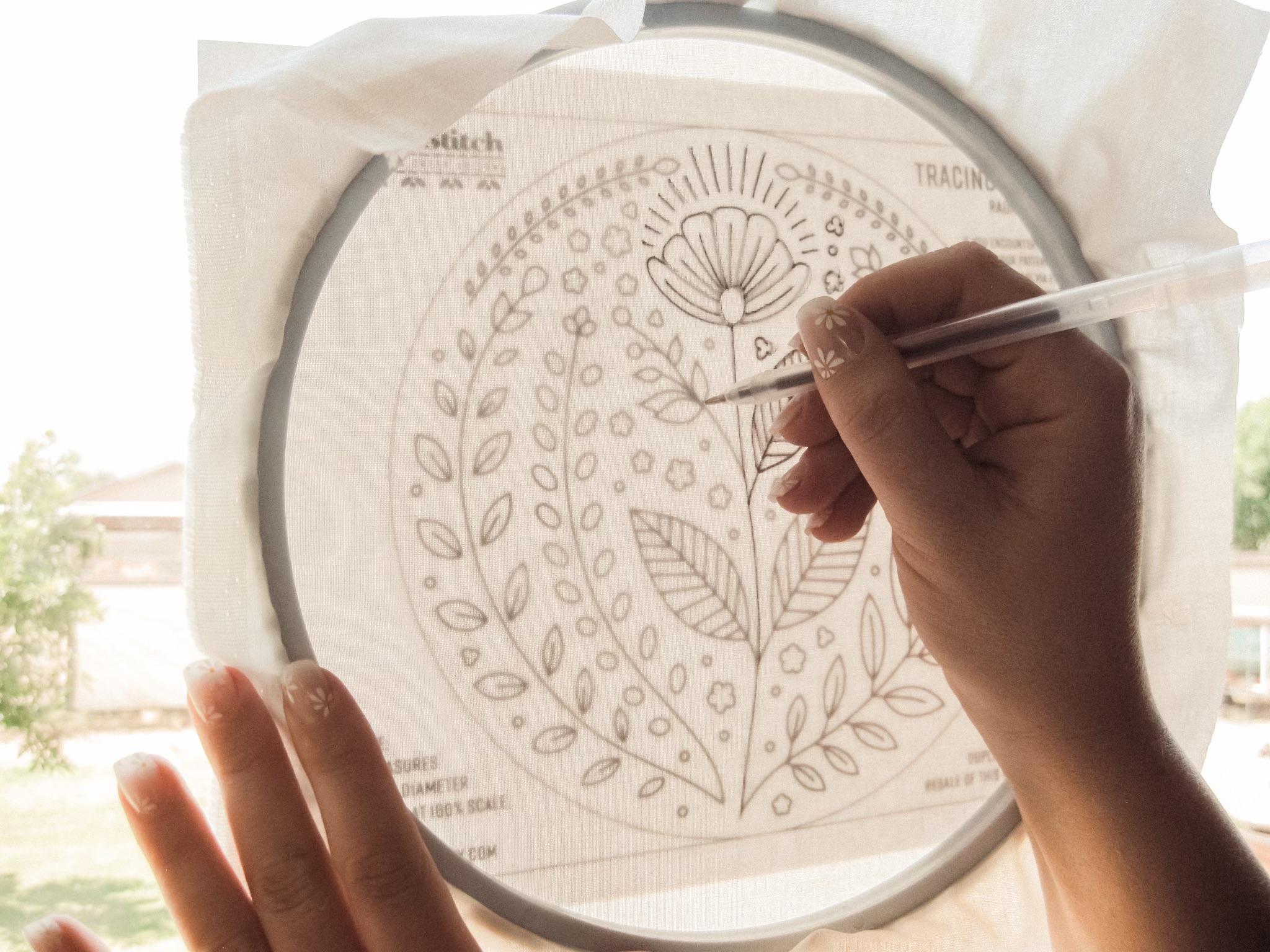 Tropical Blooms Letter "m" Hand Embroidery Pattern | Digital PDF ...