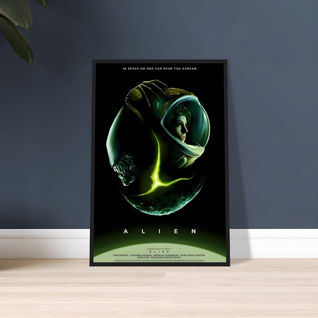 Alien (1979) Vintage Movie Poster Cult Classic Poster Wall Art Classic ...
