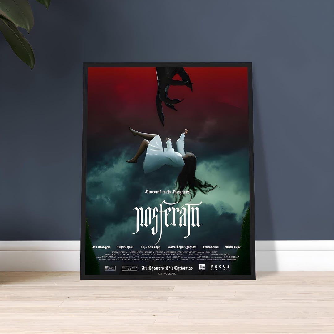 Nosferatu (2024) Horror Movie Poster Classic Monster Horror Film Print ...