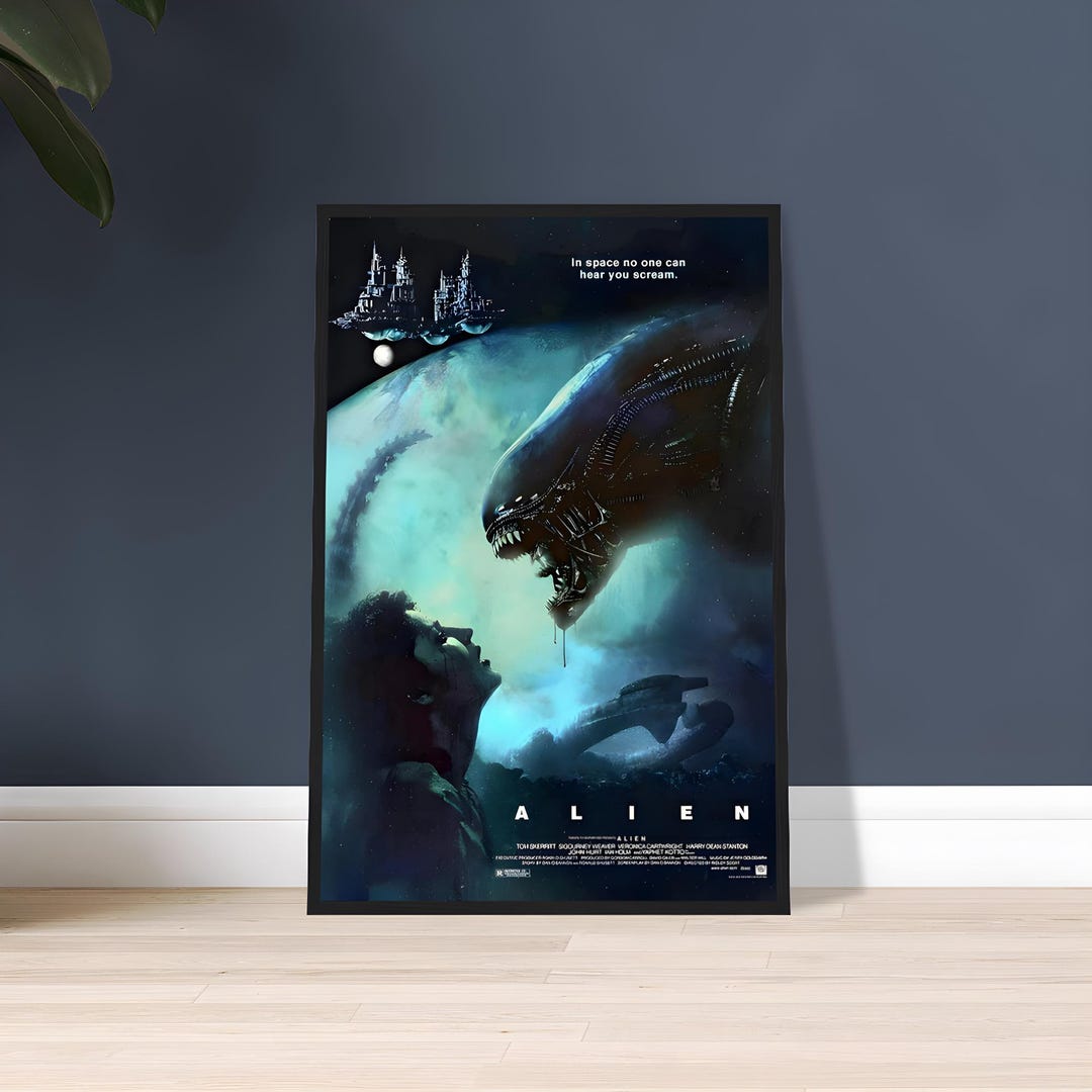 Alien (1979) Vintage Horror Movie Poster Xenomorph Poster Wall Art ...