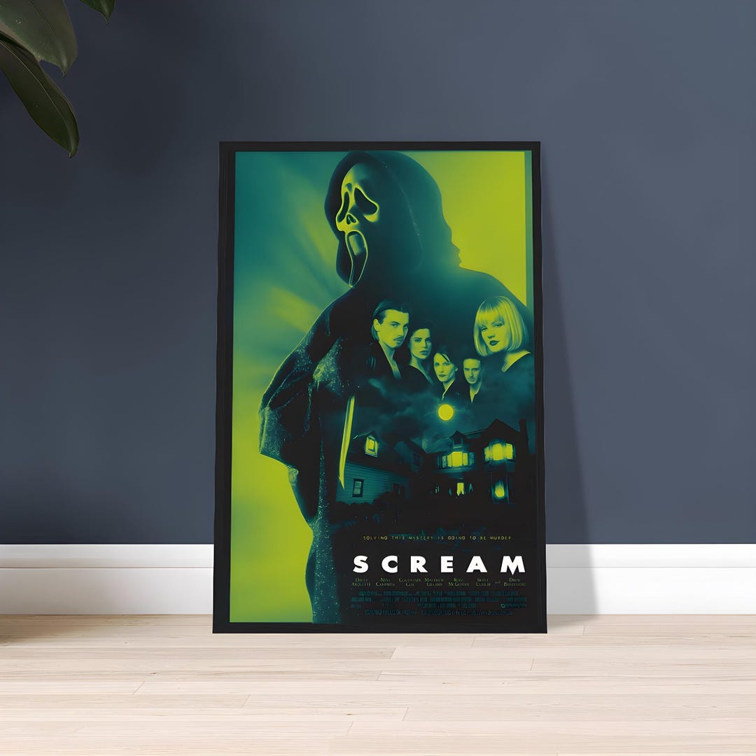 Scream Vintage Movie Poster Cult Classic Movie Poster Ghostface Print Horror Movie Decor Horror ...