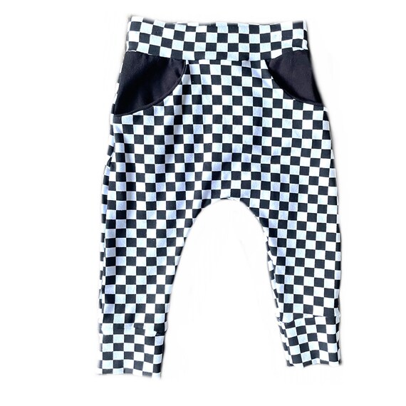 Checkered Pocket Joggers - Etsy