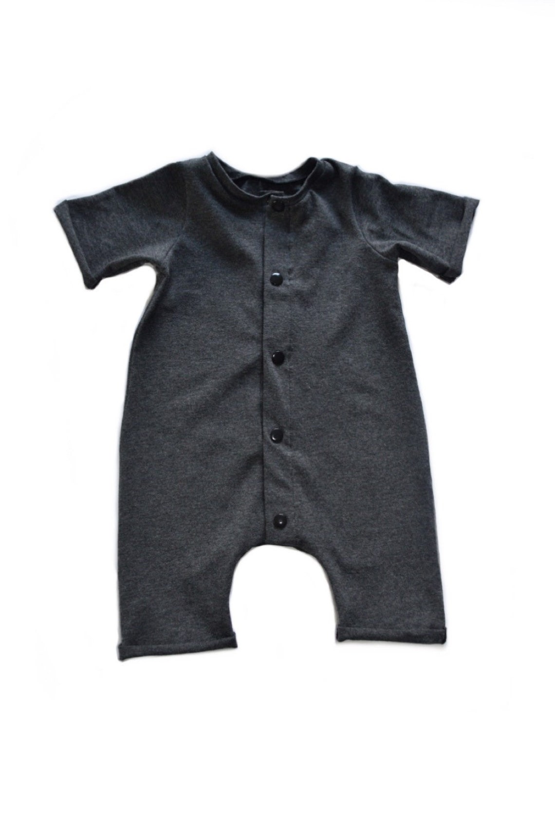 Monochrome Snap Front Baby Romper - Etsy