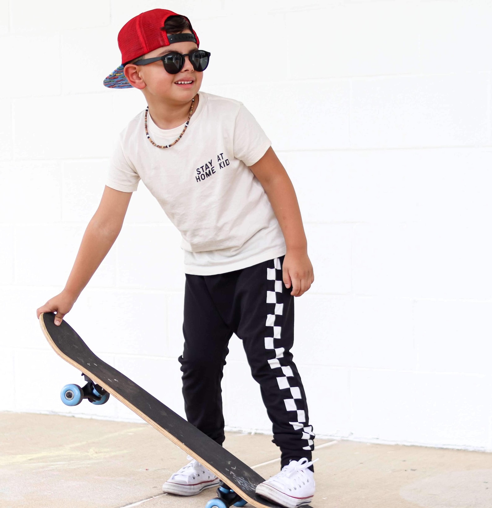 Checkered Side Stripe Joggers - Etsy