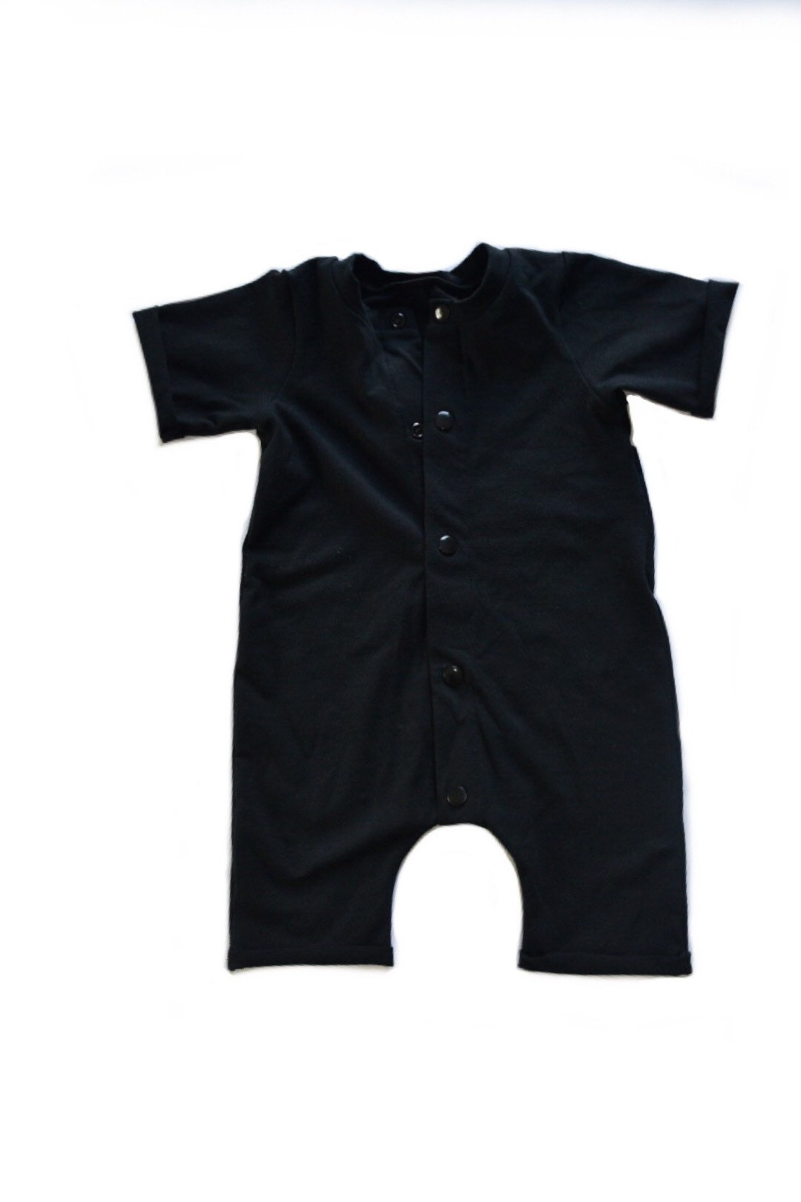 Monochrome Snap Front Baby Romper | Etsy