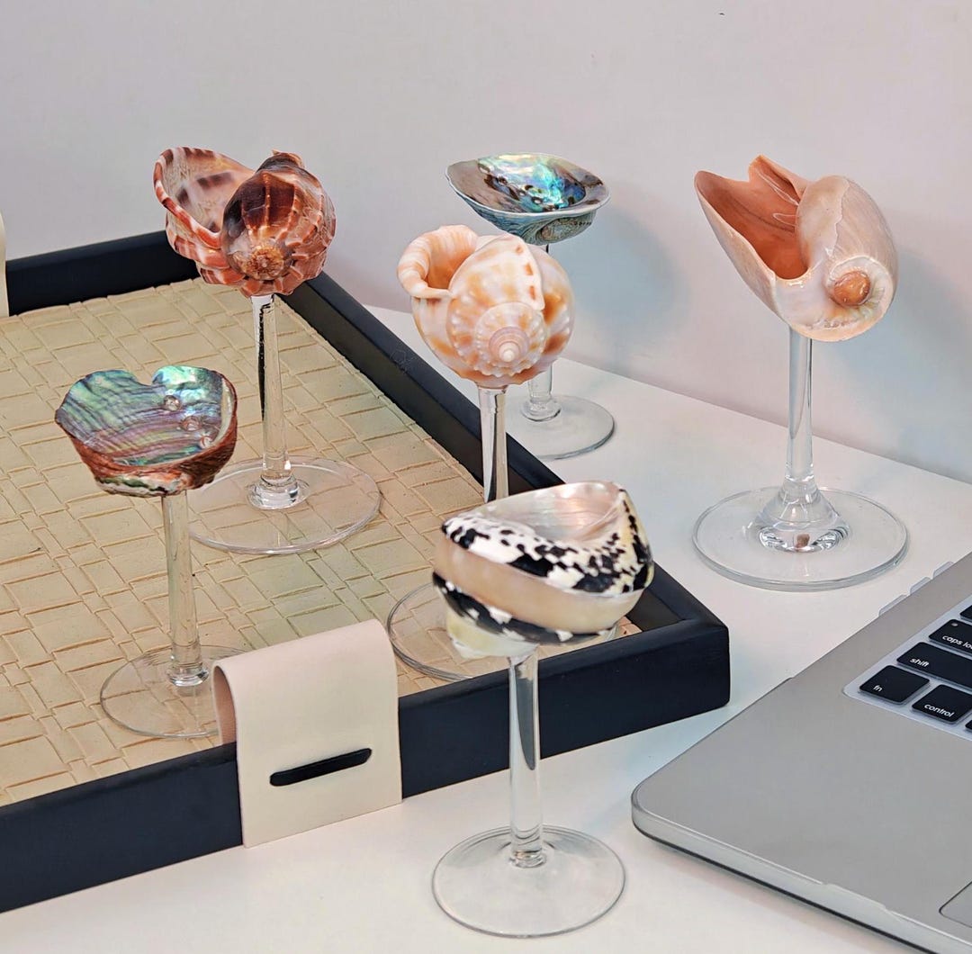 Custom Name Seashell Wine Glass, Beach Wedding Wine Glasses, Handmade ...