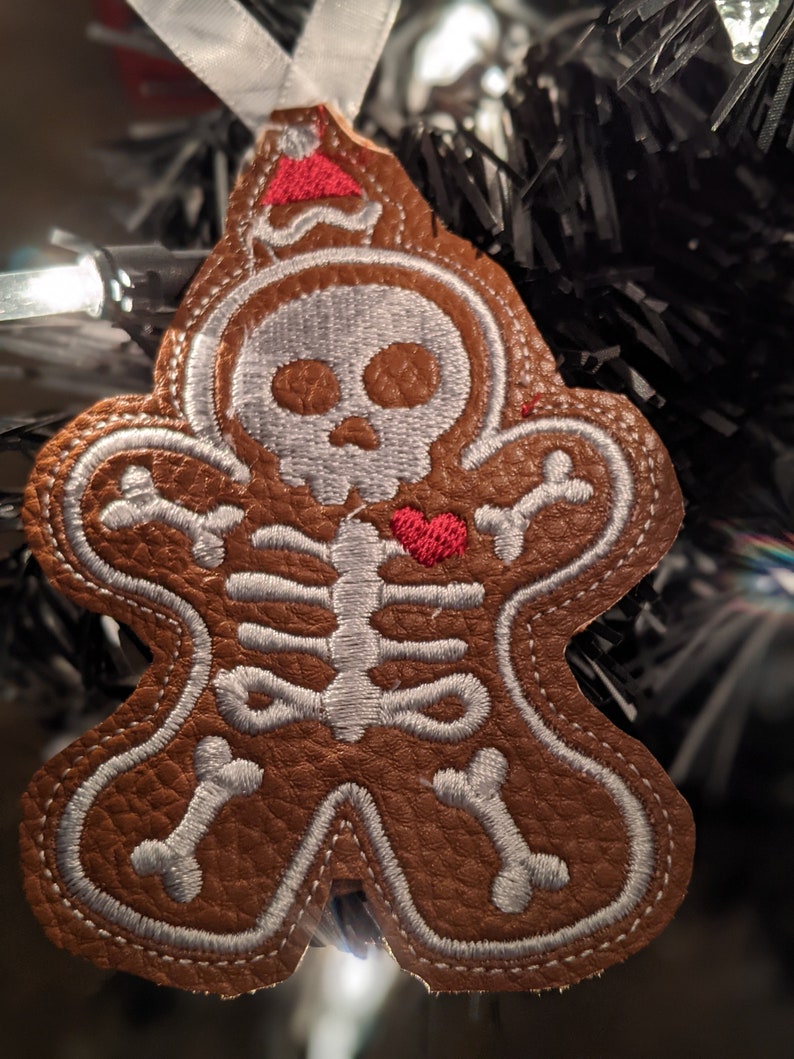 Skeleton Gingerbread Person Ornament - Etsy