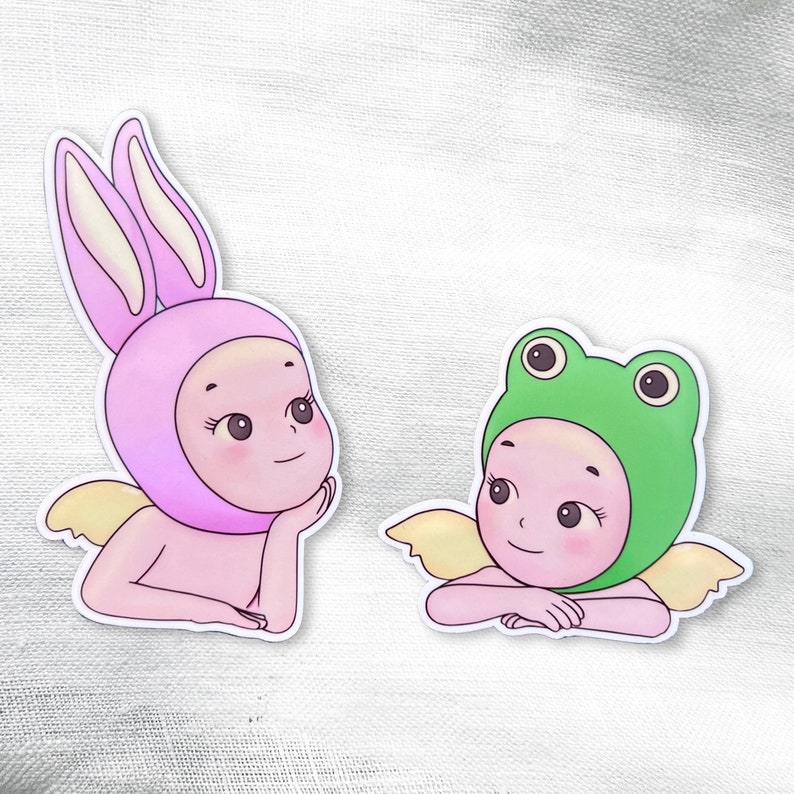Rabbit and Frog Sonny Angel Stickers - Etsy