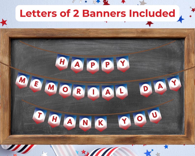 Memorial Day Bulletin Board Kit Printable, Patriot Classroom Decor ...