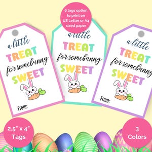 Easter Gift Tag, Some Bunny Sweet Gift Tag, Easter Treat Tags for ...