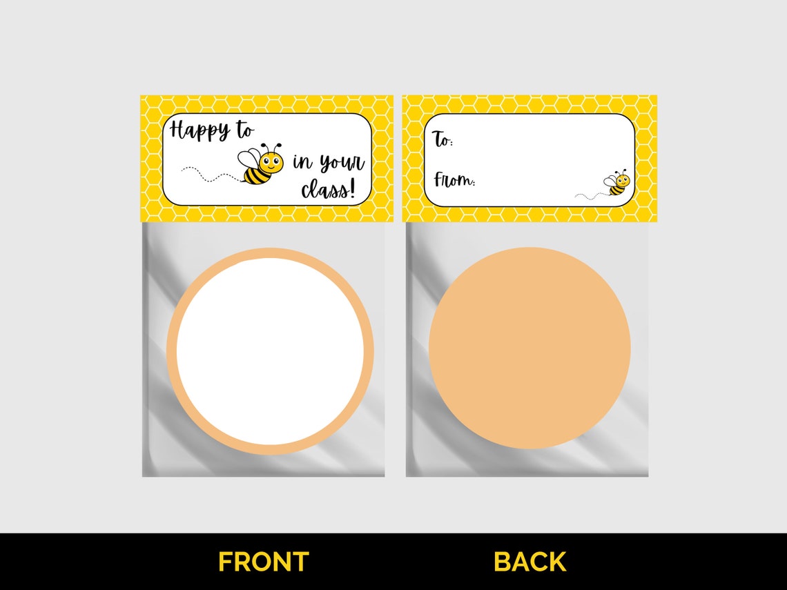 Honeycomb Happy to Bee in Your Class Cookie Treat Bag Topper, Welcome ...