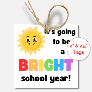 Its Going to Be A Bright School Year Gift Tag Topper Cookie Card ...