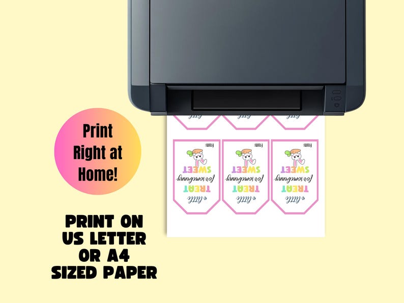 Easter Gift Tag, Some Bunny Sweet Gift Tag, Easter Treat Tags for ...