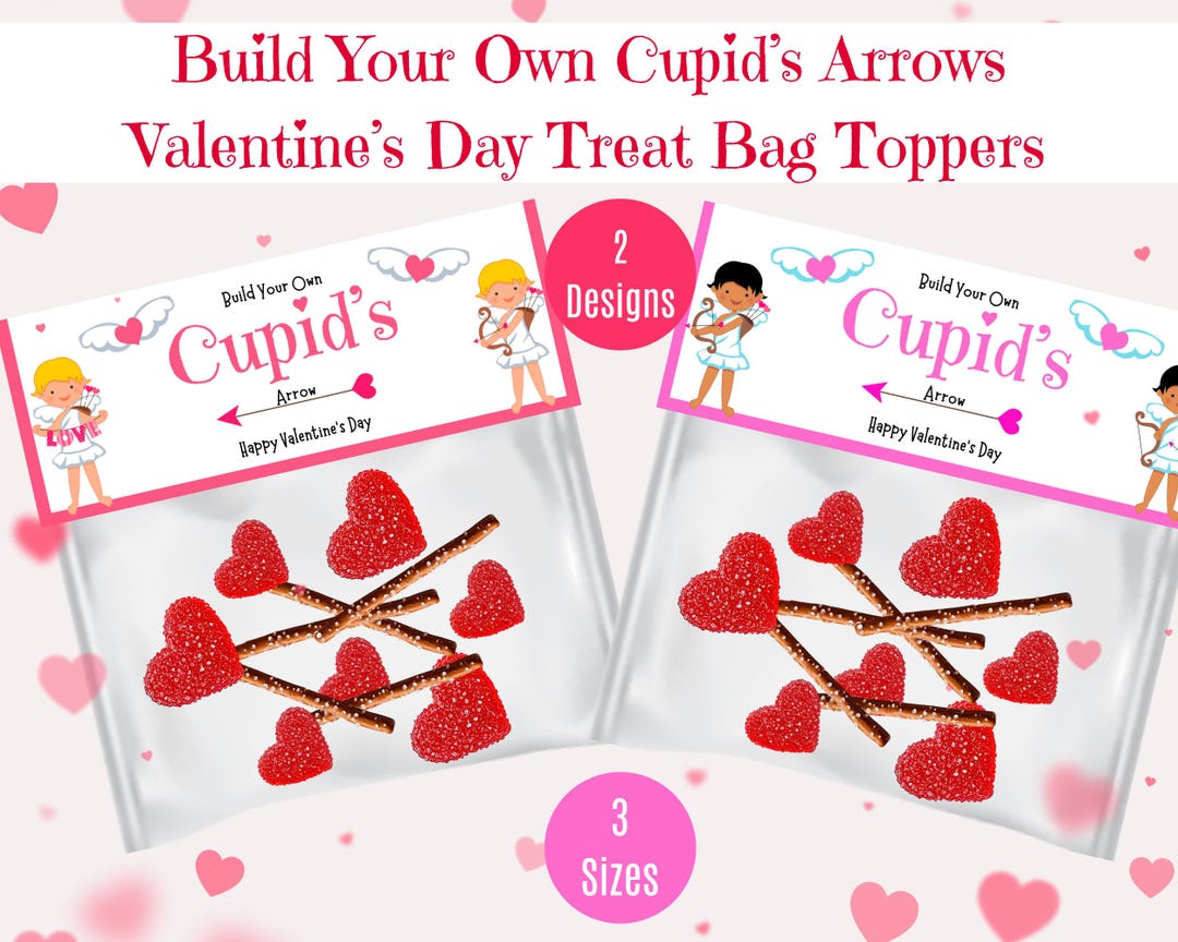 Valentines Day Treat Bag Topper, Valentines Day Activity Craft ...