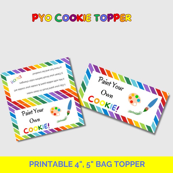 Party Bag Toppers - Etsy