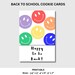 Happy to Be Back Smiley Face Cookie Card Tag Topper, Smiley Emoji Face ...
