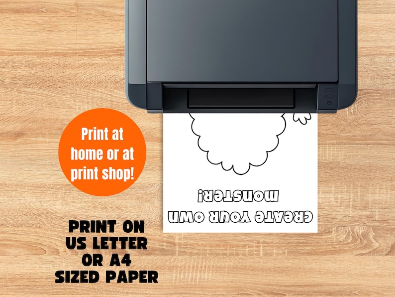 Create Your Own Monster Coloring Page, Printable Build A Monster ...